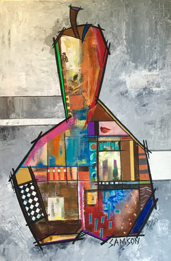 “SAVEUR” – 36” x 24” – Acrylic and other materials on canvas. | SAMSON ...
