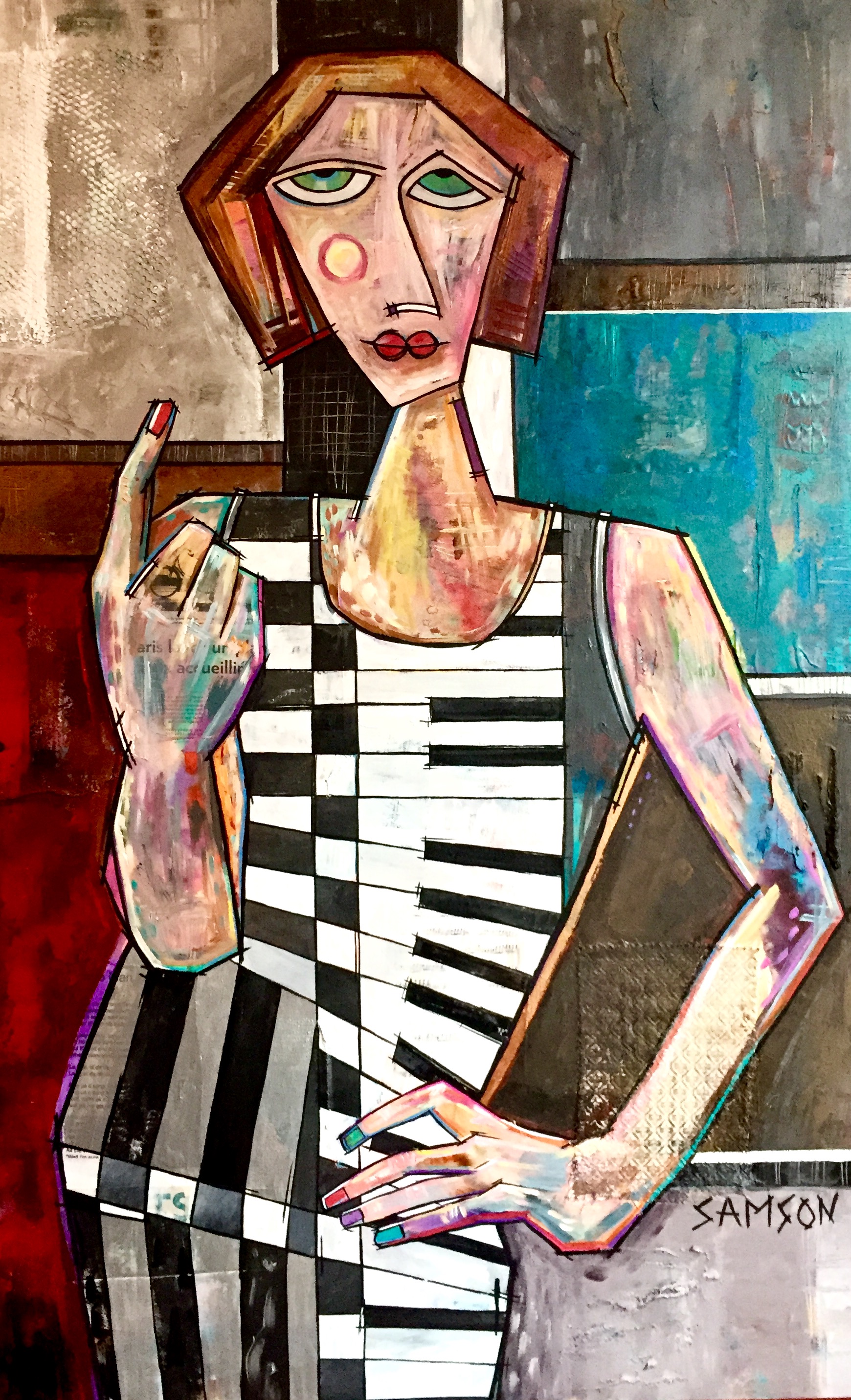 GISELE AVEC ROBE PIANO | SAMSON ARTISTE