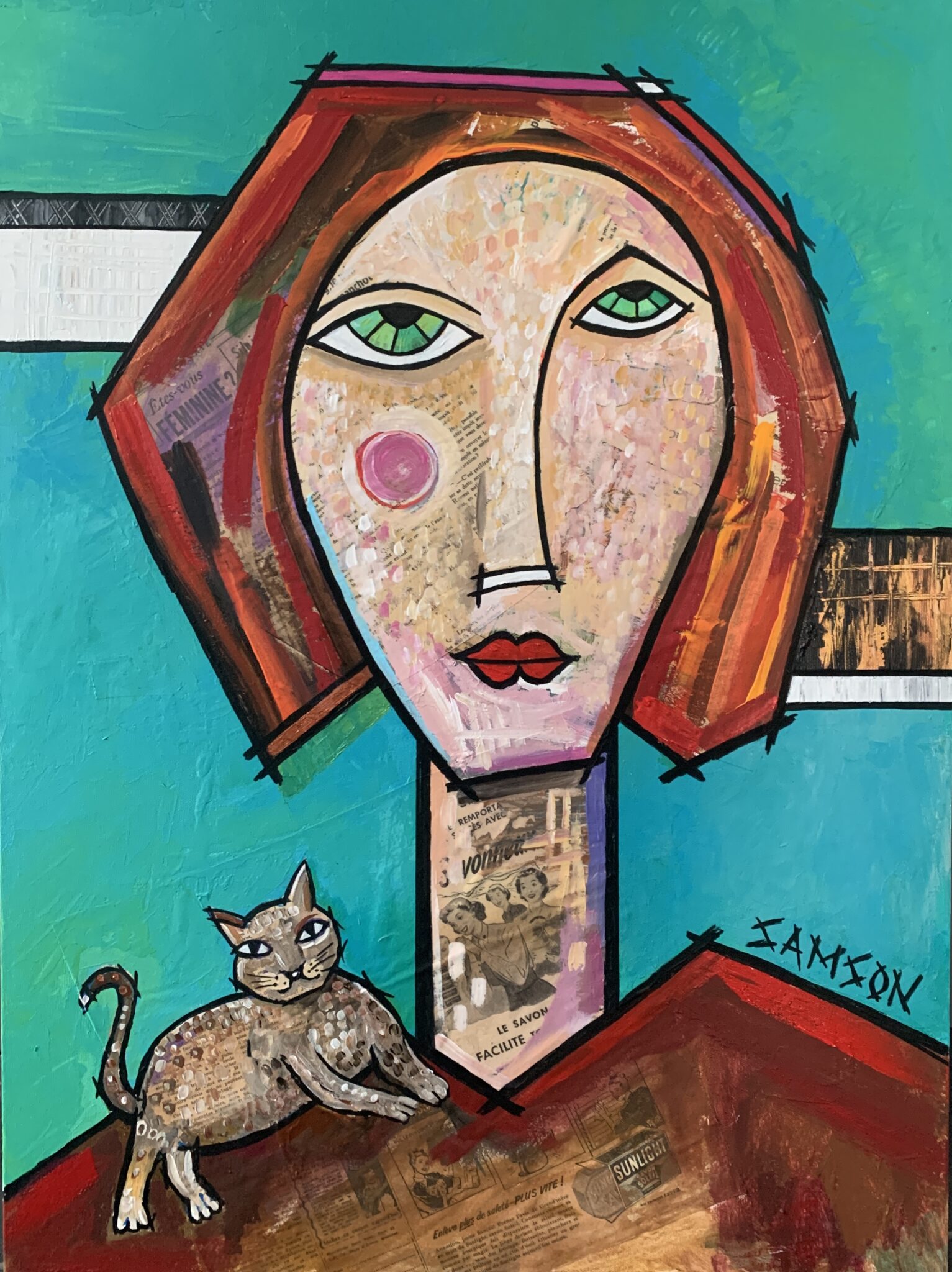 GIS LE ET SON CHAT SAMSON ARTISTE